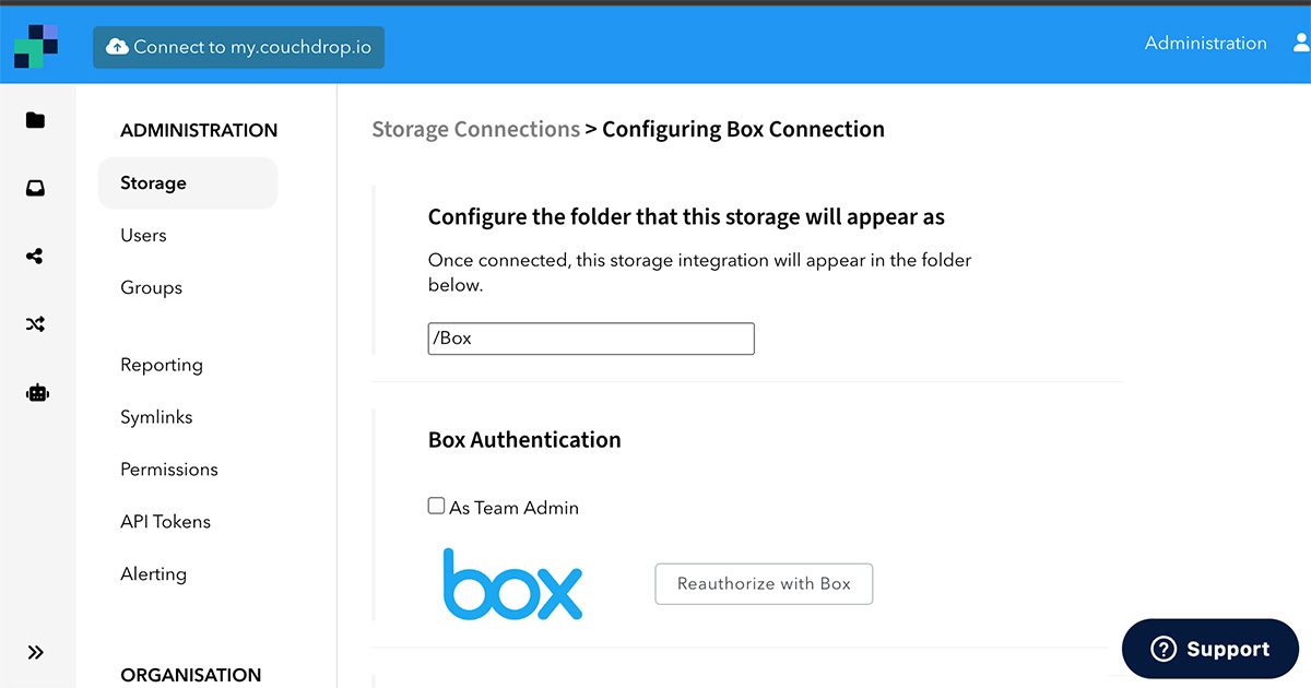 How to Enable SFTP for Box Cloud Storage Using Couchdrop