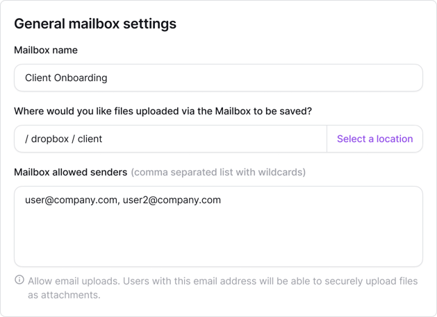 Couchdrop Mailboxes | Auto Upload Email Attachments to Cloud Storage